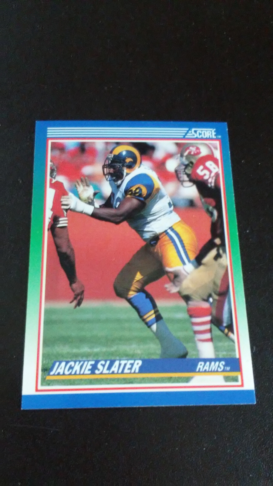 1990 Score Jackie Slater Los Angeles Rams #81-HOF-FREE SHIPPING | eBay