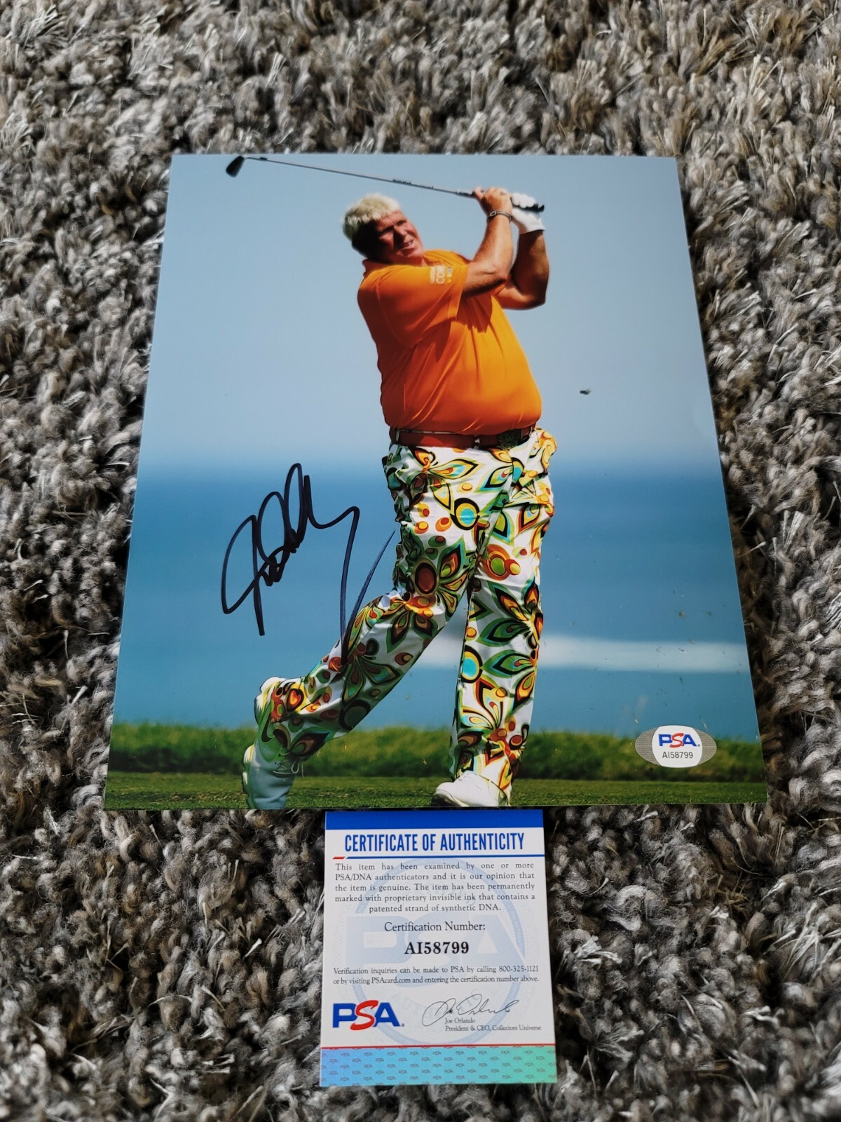 John Daly Golf Signed Autographed 8x10 Photo PGA Legendary Golfer PSA ...