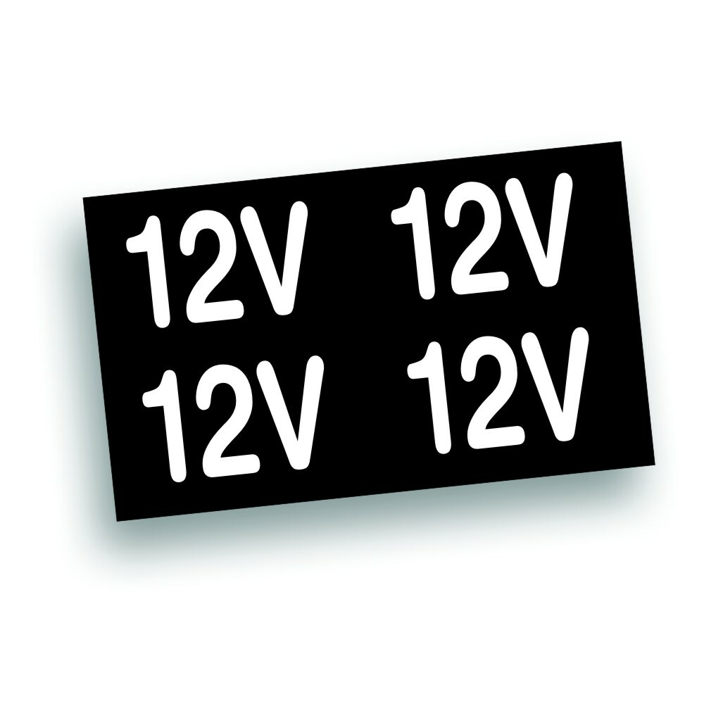 4X Electrical System 12V DECAL willys 12 volt M37 M38 us army military ...