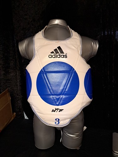 Taekwando Body Chest Protector SIZE 3 MEDIUM Sparring Pads Double Sided ...