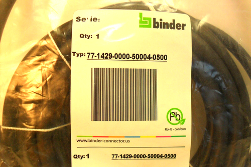 Binder 77-1429-0000-50004-0500 Factory Bag New | eBay