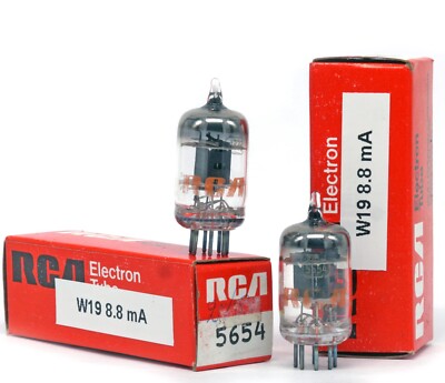 MATCHED PAIR 5654/6AK5W/EF95/6AK5 RCA NOS Tube Valve 진공관 Valvola ...
