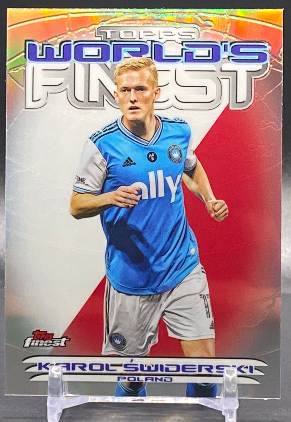 2023 Topps Finest MLS #WF-1 KAROL SWIDERSKI Charlotte FC World's Finest ...