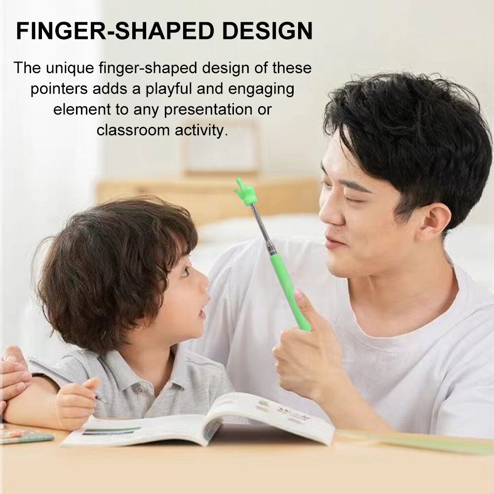 3pcs Telescopic Teacher Pointer Kindergarten Gift Finger Shape ...