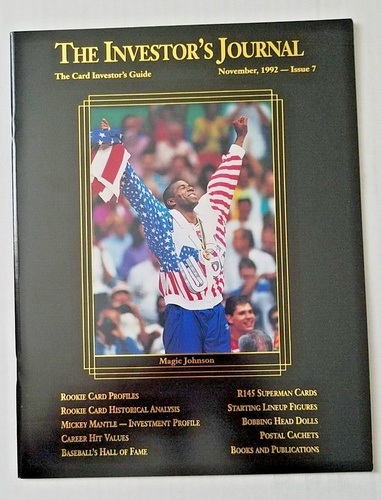 Magic Johnson 1992 Investor's Journal Gold w/ Jordan Mantle Thomas ...