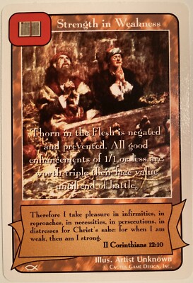 Redemption TCG CCG Strength in Weakness Common EXCELLENT Cactus Game ...