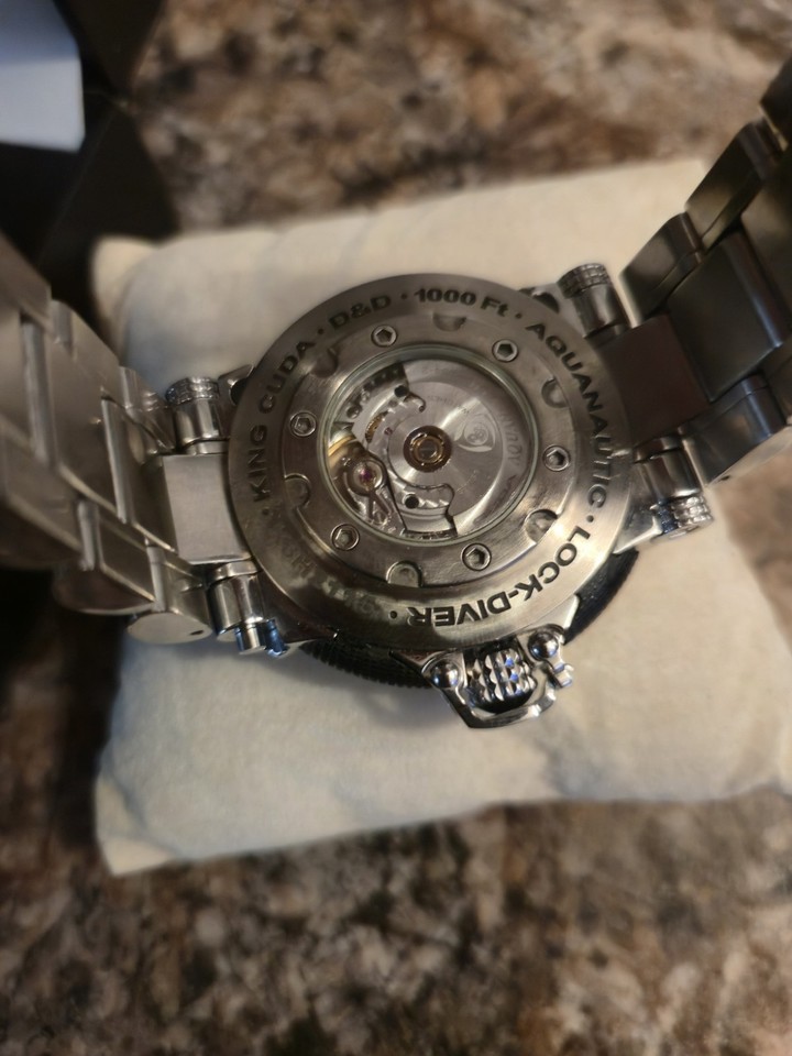 Aquanautic King Cuda Swiss Day Date Automatic Diving Watch Sapphire ...