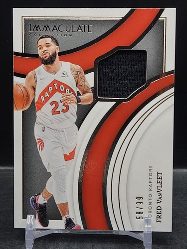 2021-22 Panini Immaculate Fred VanVleet /99 Game Worn Patch #IHS-FVR ...