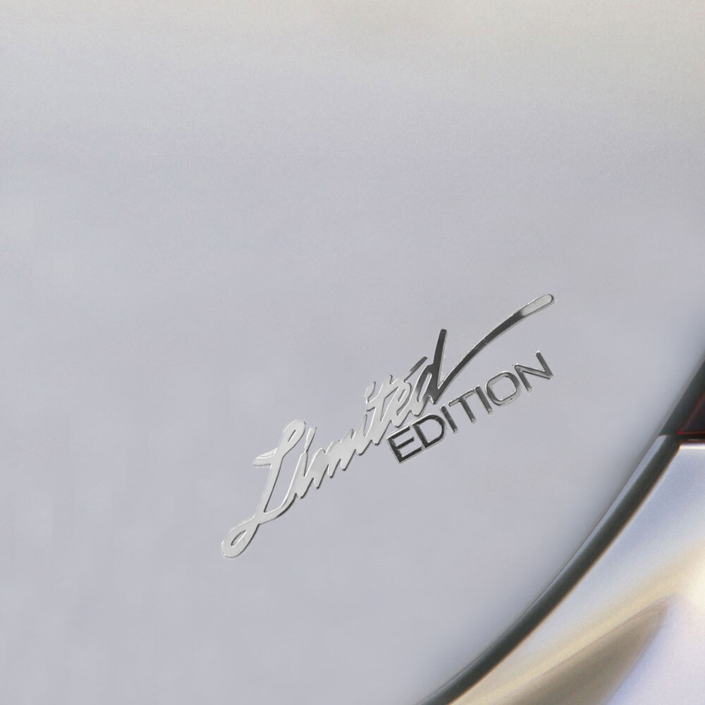 2x Silver Limited Edition Logo Car Emblem Badge Metal Sticker Decal ...