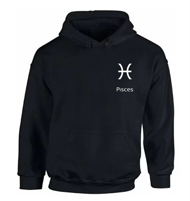 Pisces Astrology Horoscope 100% Cotton Custom Hoodie Sweater S,M,L,XL ...