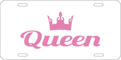 Queen White Vanity License Plate | eBay