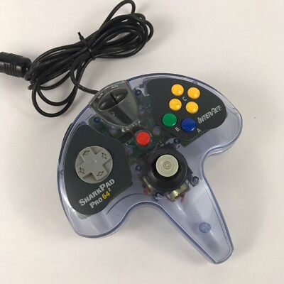Interact Sharkpad Pro NINTENDO 64 N64 Translucent Purple Wired ...