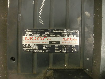 MOOG SERVOMOTOR G406-171 (G6L45, NOBRAKE ) | eBay