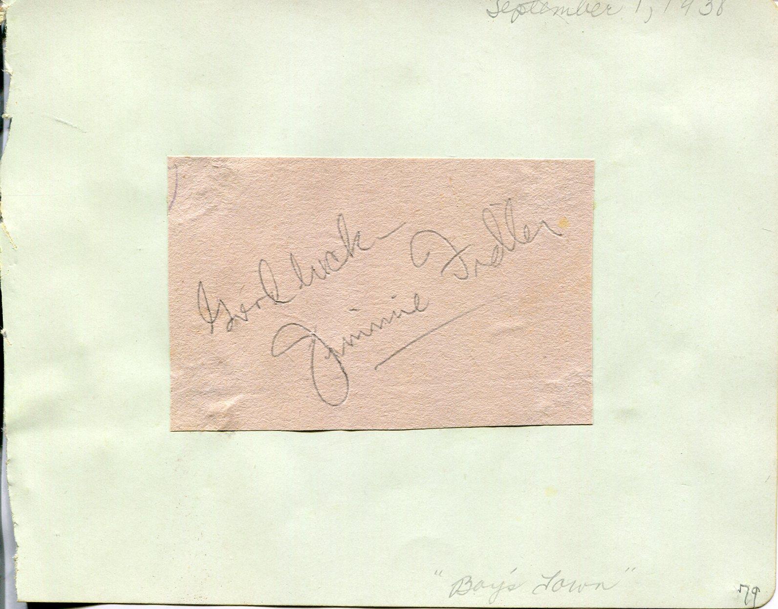 JIMMIE FIDLER SILENT MOVIE ACTOR / COLUMNIST SIGNED PAGE AUTOGRAPH | eBay