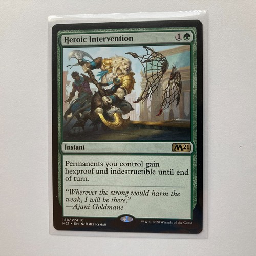 Magic the Gathering MTG Heroic Intervention M21 188/274 | eBay