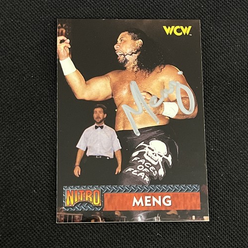 MENG 1999 TOPPS WCW/NWO NITRO WRESTLING SIGNED AUTOGRAPHED CARD | eBay