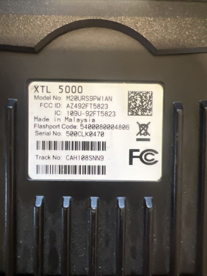 Motorola XTL5000 Digital Mobile Radio – Model M20URS9PW1AN, Untested ...