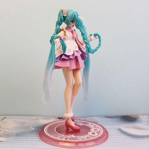 The 20cm Project DIVA Arcade Pink Cherry Hatsune Miku Figure Anime Girl ...