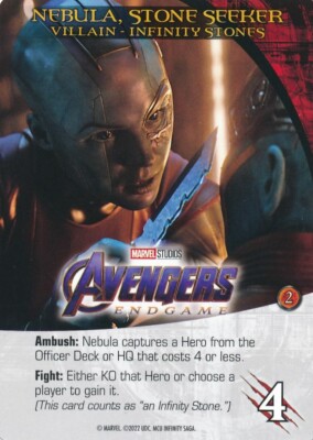 NEBULA STONE SEEKER UD Marvel Legendary INFINITY SAGA VILLAIN INFINTY ...