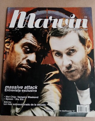 MASSIVE ATTACK MARVIN MEXICAN MAGAZINE MEXICO SPANISH MARCH 2010 | eBay