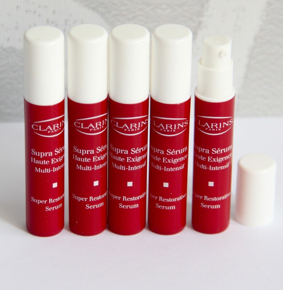 Clarins Super Restorative Serum Set of 5 Samples 0.07 Oz. 2 mL W/O Box ...