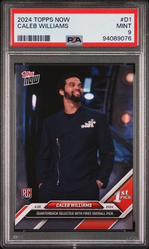 2024 TOPPS NOW #D1 CALEB WILLIAMS ROOKIE RC PSA 9 | eBay