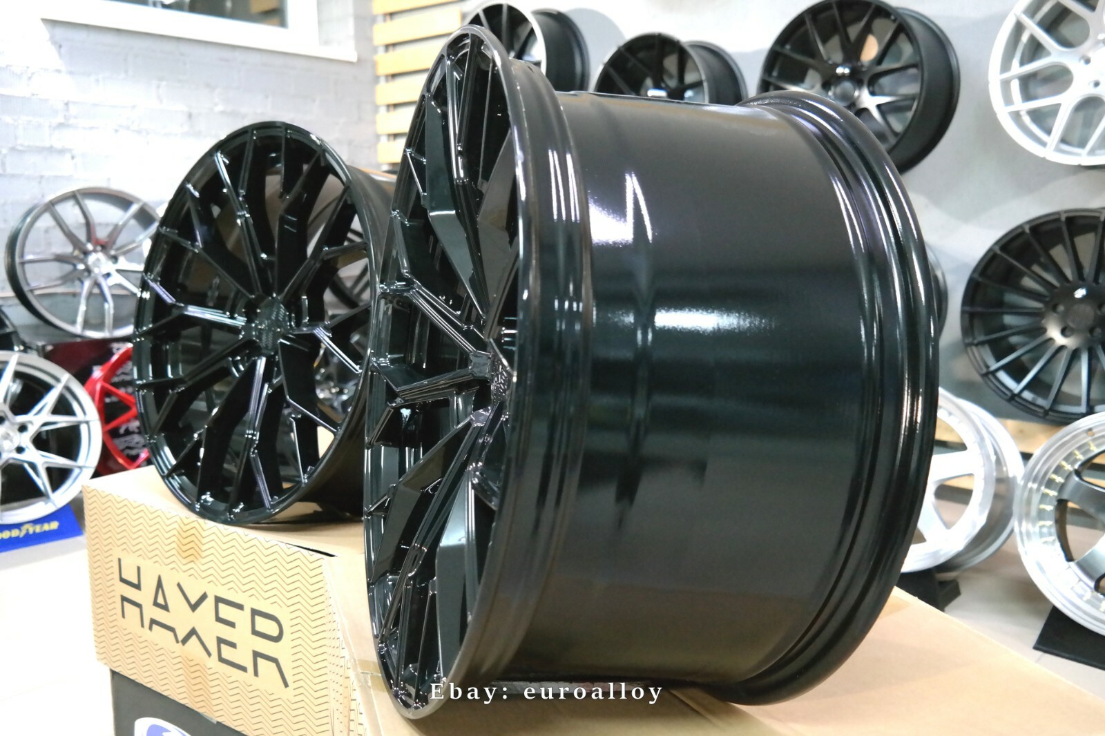 New 20 inch 5x114.3 9J + 10.5J HAXER HX039 Black wheels for Ford ...