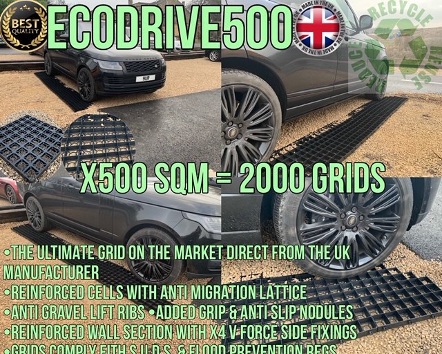 DRIVE GRID ECO GRAVEL GRID PARKING DRIVEWAY GRIDS PLASTIC ECO BASE MATS ...