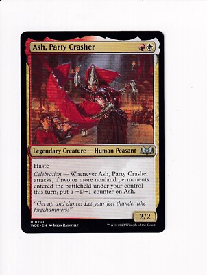 2023 MTG MAGIC THE GATHERING WILDS OF ELDRAINE ASH, PARTY CRASHER (#2 ...