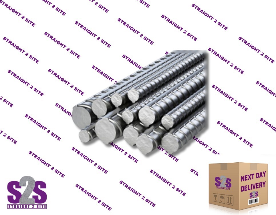 Rebar (Reinforcing Steel Bar for Concrete) 8mm, 10mm, 12mm, 16mm, 20mm ...