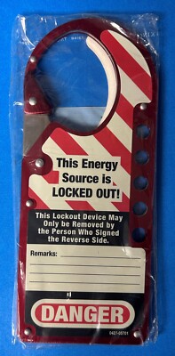 Master Lock 427 Lockout Hasp (Danger This Energy Source is Locked Out ...