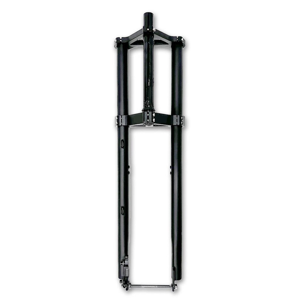 E-BIKE PEDICAB 1-1/8" THREADLESS TRIPLE FORKS 30" DISC 135MM AXLE 26 ...