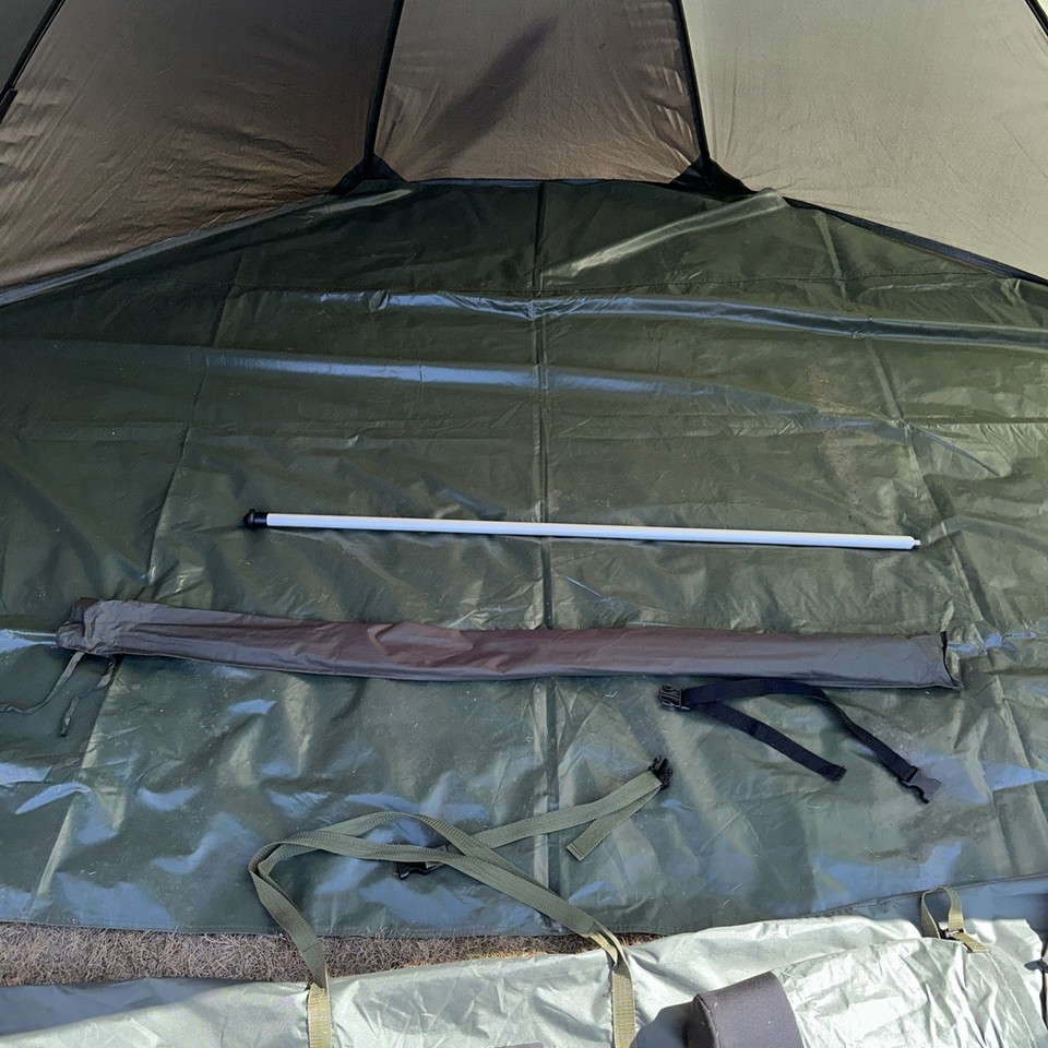 Fox Supa Brolly Mk1 Fishing Shelter With groundsheet + Bag vgc, light use | eBay UK