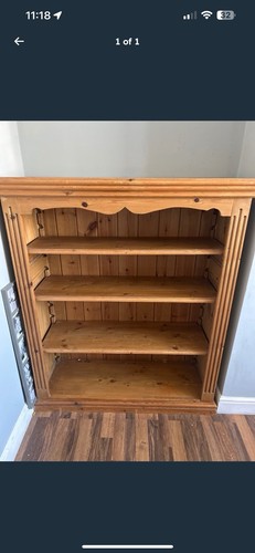 Solid Wood Shelving Unit Bookcase with Shelves | eBay UK