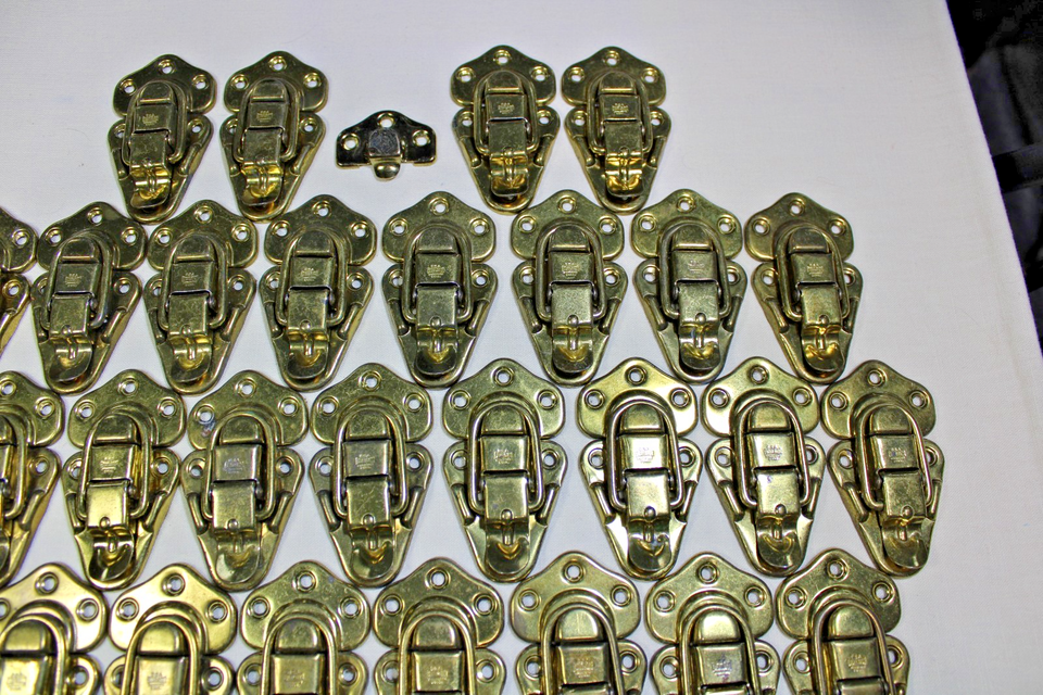 EXCELSIOR VINTAGE STEAMER TRUNK FOOTLOCKER GUITAR CASE LATCH RECLAIMED ...