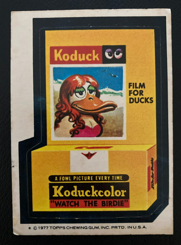 1977 Wacky Packages Shedd's Variant Koduck Film for Ducks EXC- Cond ...