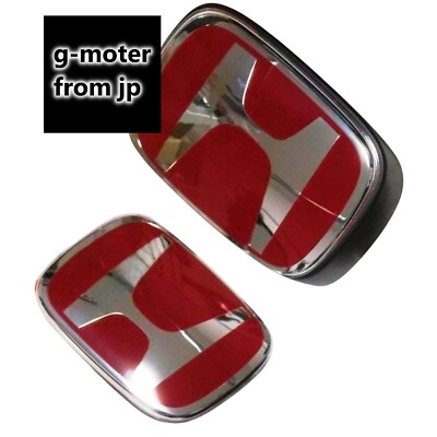 Genuine HONDA INTEGRA DC5 Type R ACURA RSX Red Emblem Front and Rear ...