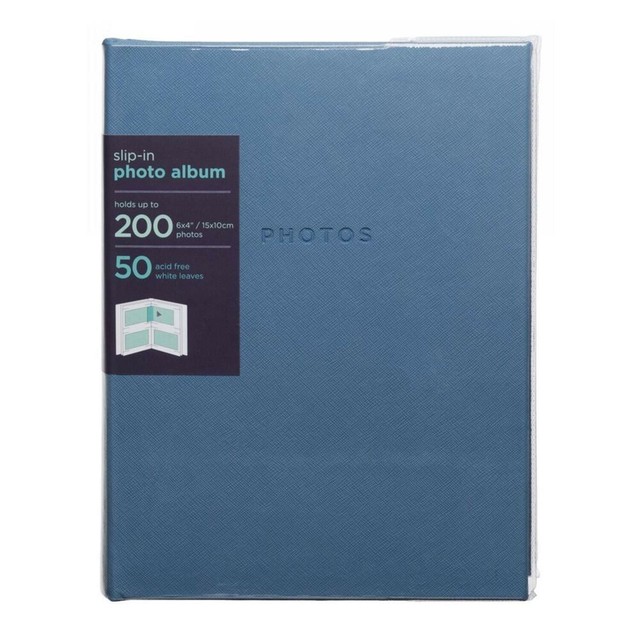 WHSmith Brown Sued Like 6x4 Photo Album Case Bound 50 White Slip-in ...