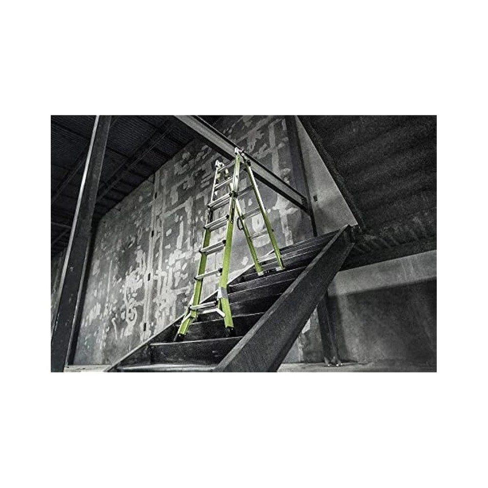 22ft Convertible Ladder, Fiberglass, Step, Extension, Staircase, 300lbs ...