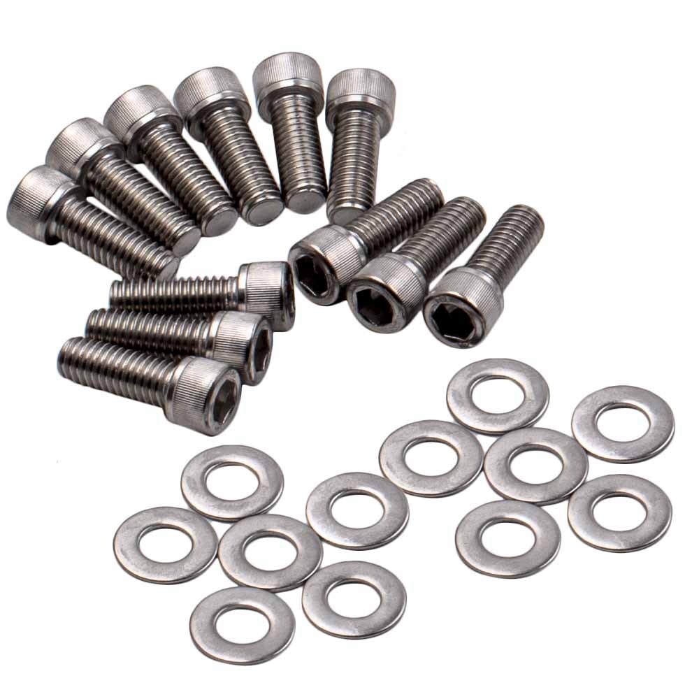 Engine Bolts Kit Stainless Small Block Fit for Chevy SBC 265 283 305 ...