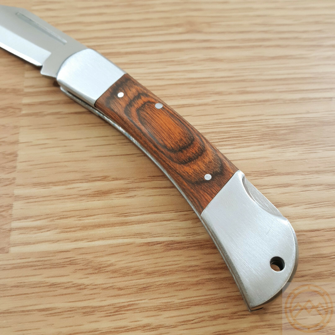 Brown Pakkawood Cn2108264 Lockback Folding Knife Pocket Folder for sale ...