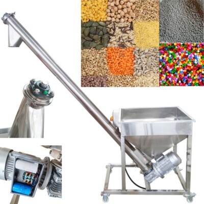 Grain Conveyor Auto Particle Feeding Machine Flour Auger Screw Feeder ...