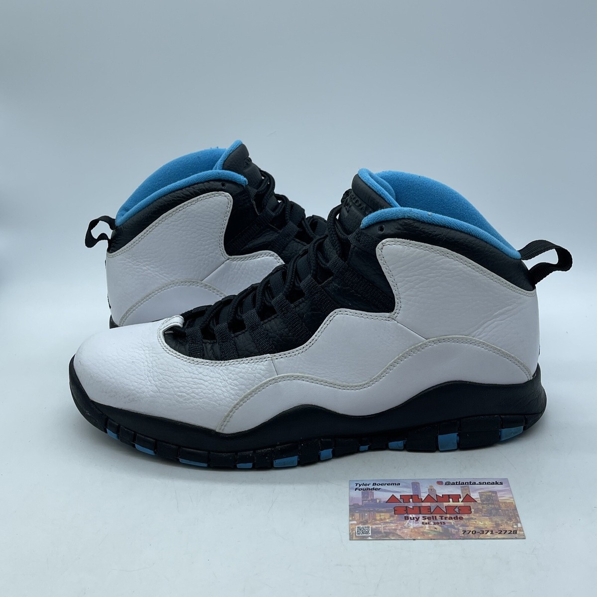 Size 10.5 - Air Jordan 10 Retro 2014 Powder Blue White Size 10.5 - Air Jordan 10 Retro 2014 Powder Blue White