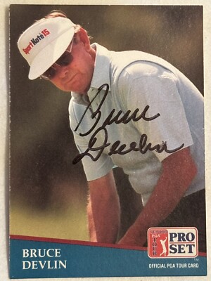 Bruce Devlin Autographed 1991 Pro Set PGA Tour #197 Golf Card | eBay