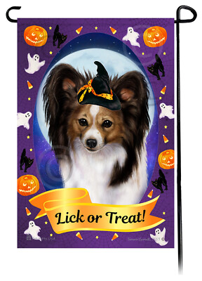 Halloween Garden Flag - Tri Papillon | eBay