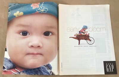 Baby Gap Print Ad 1997 Orig Vintage Fashion Photography Model Early