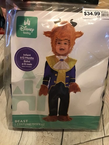 Disney Baby Beauty And The Beast Infant Costume Size 6-12 Months -NEW ...