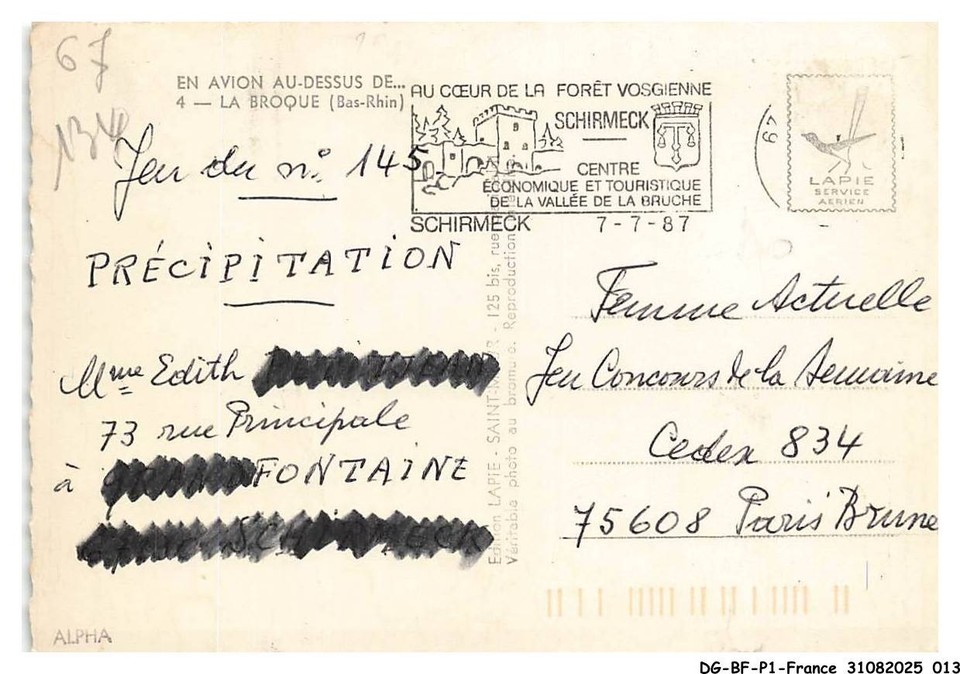 DG-BFP1-0007-67 - In Volo Sopra La Broque | eBay