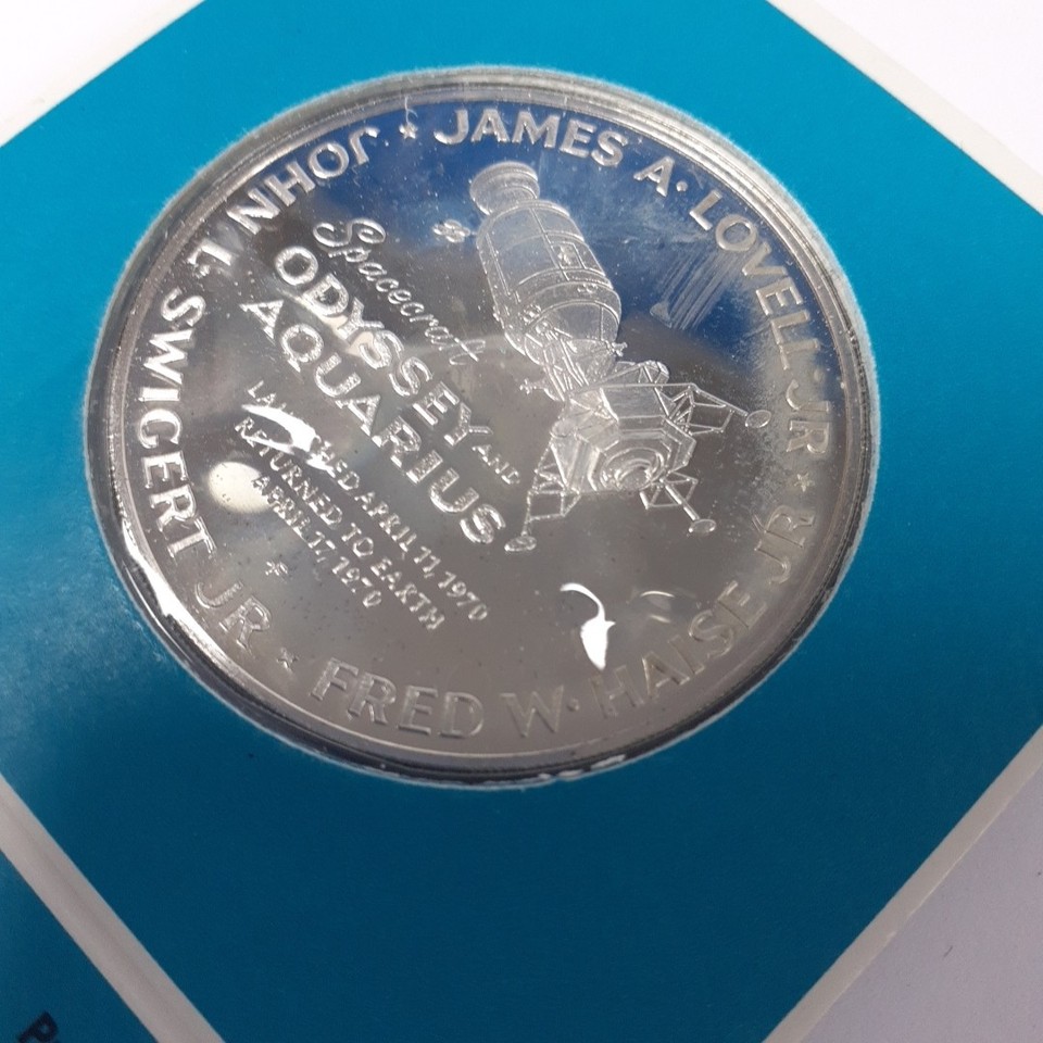 Silver (.925) - 1971 - Apollo 13 - Commemorative - Franklin Mint | eBay