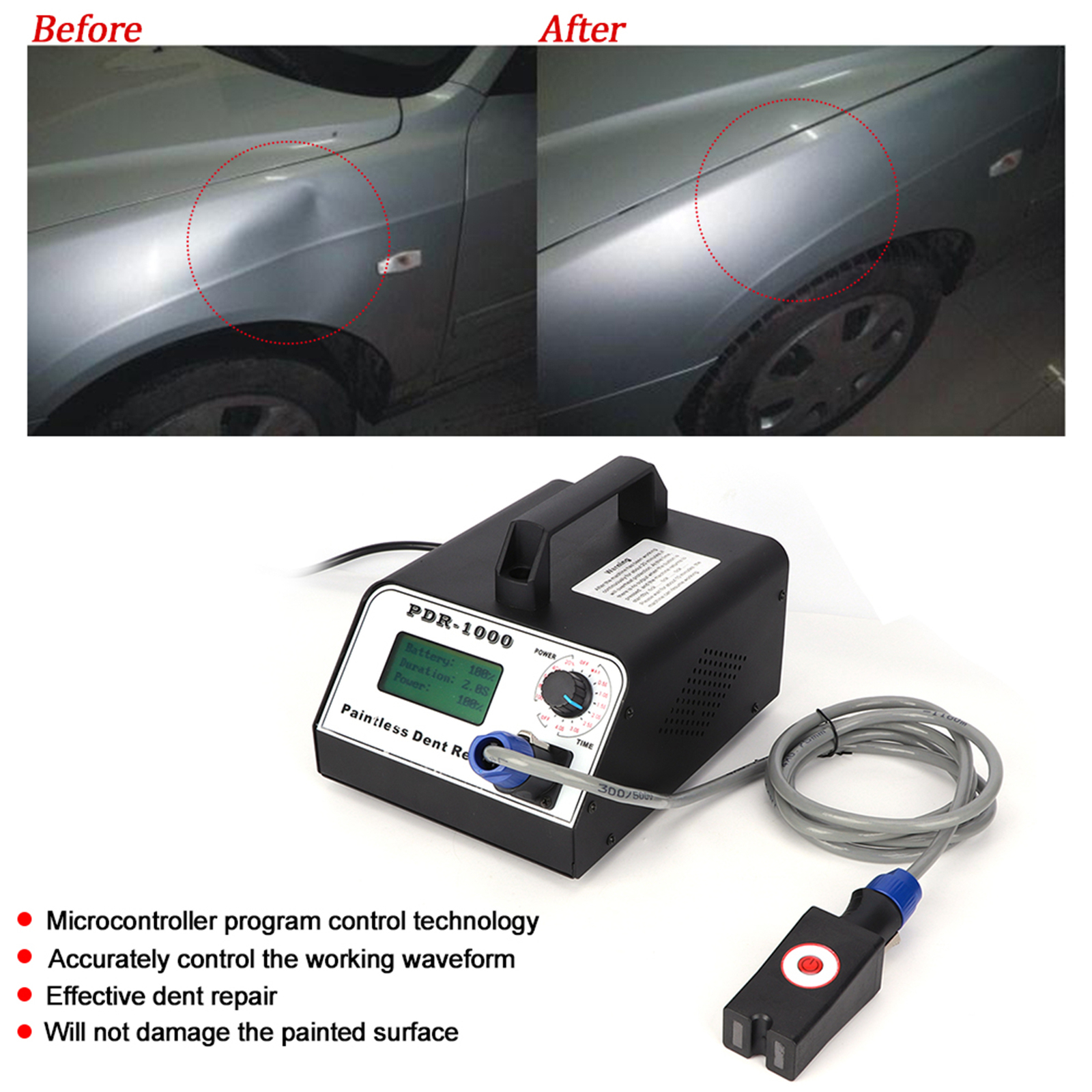 110V Paintless Dent Repair Tool Induction Heater Hot Box Car Repairing ...